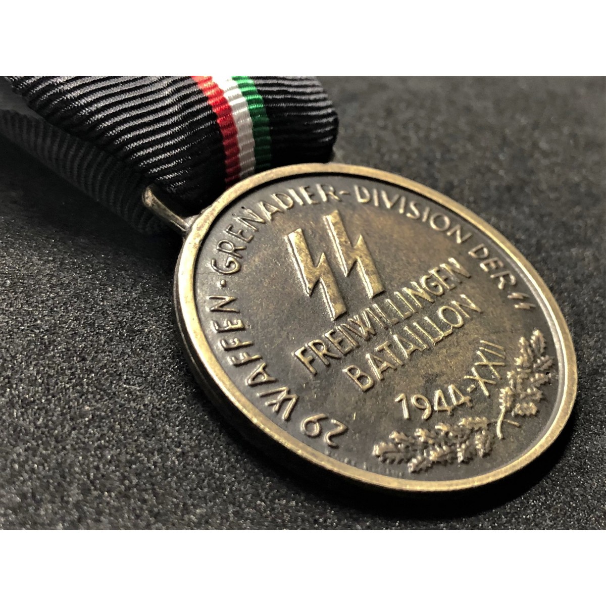 Repro Medal 29th Div. Waffen SS Italy ww2 for reenactment.