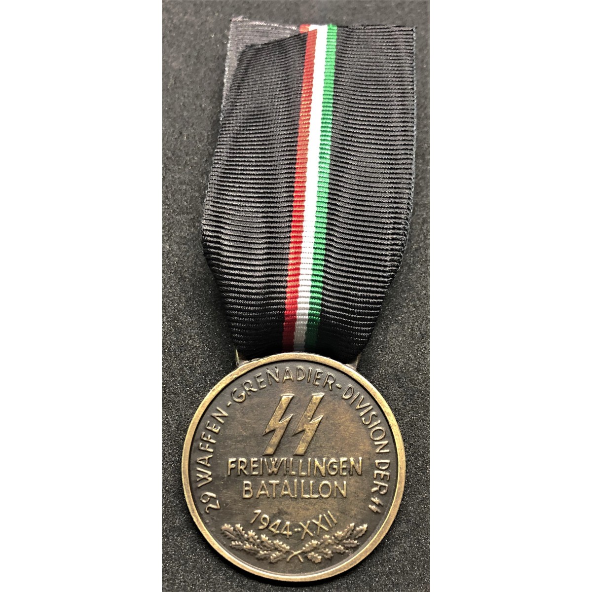 Repro Medal 29th Div. Waffen SS Italy ww2 for reenactment.