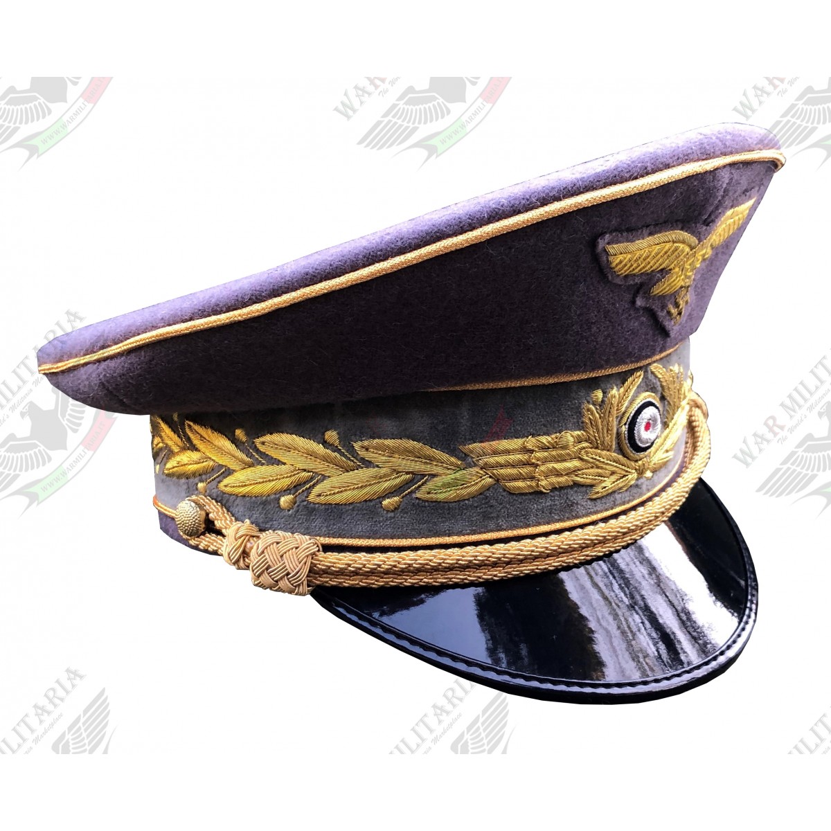Reichsmarschall Hermann Göring Visor Cap - Violet - War Militaria