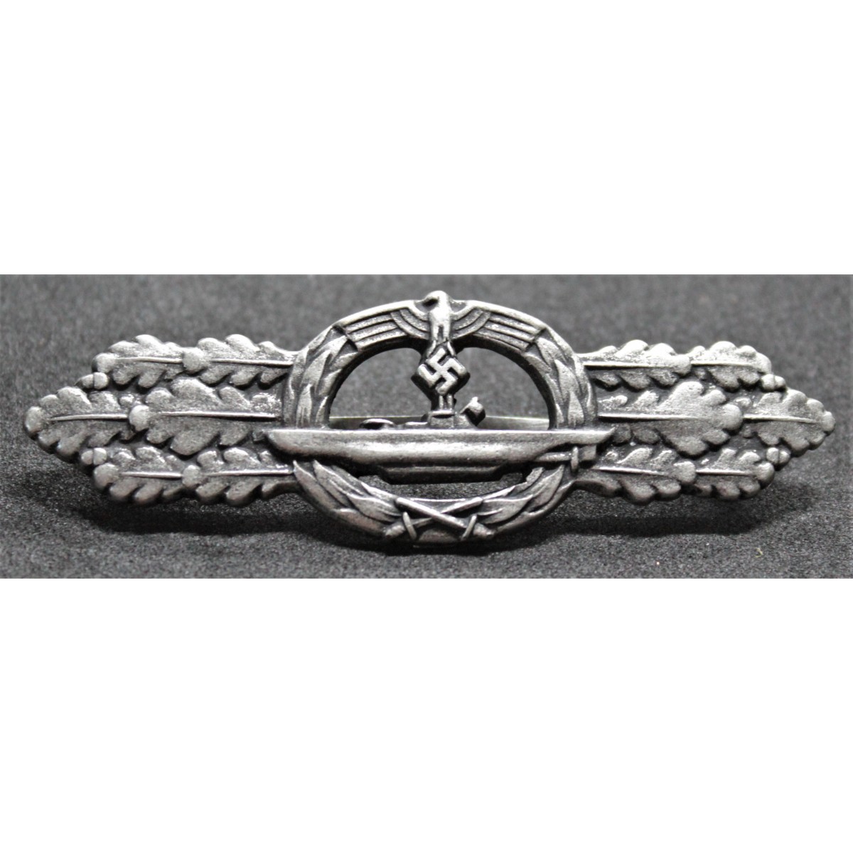 U-boat Front Clasp (Silver) - War Militaria