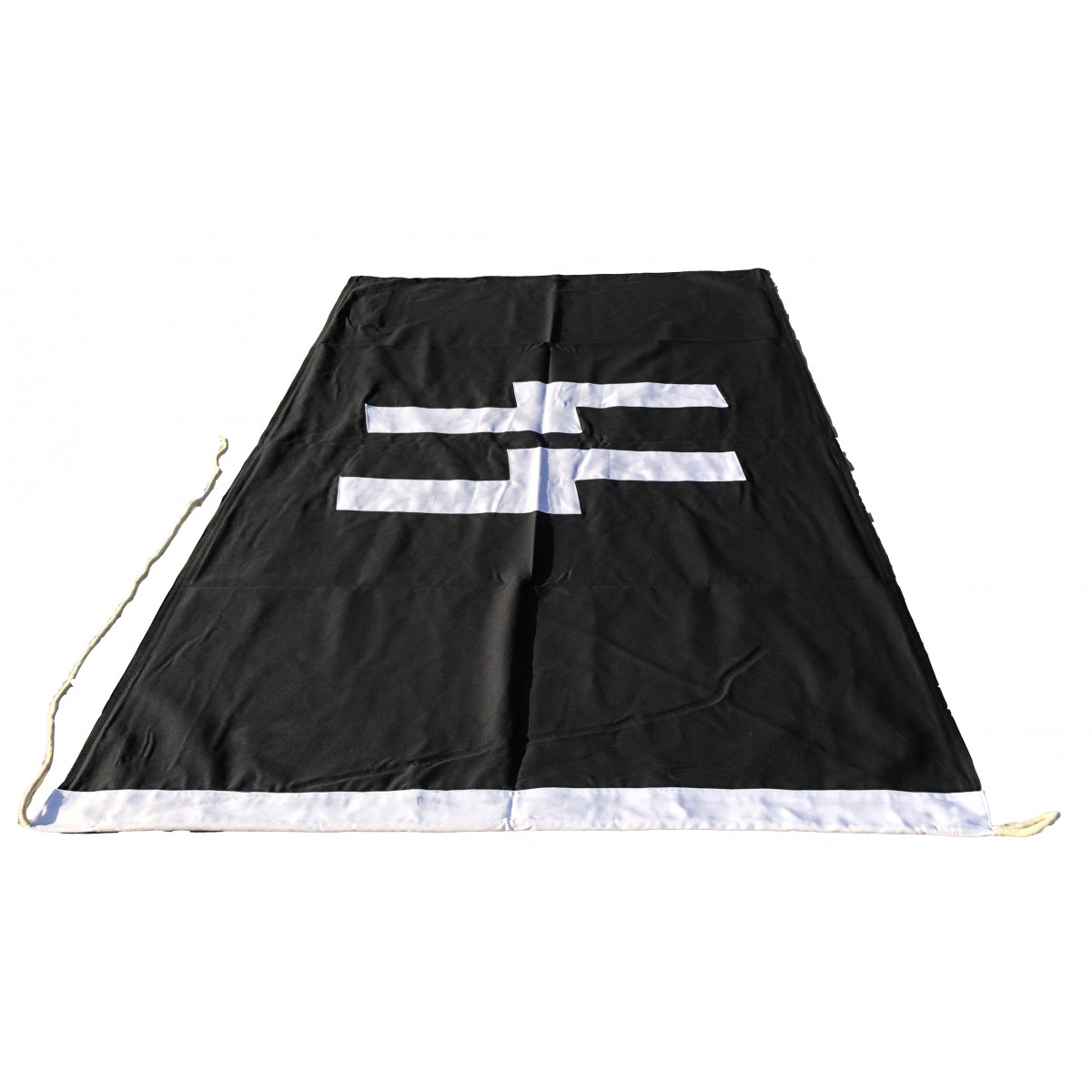 Repro ww2 SS Flag in Cotton, hand-stitched, for reenactment.
