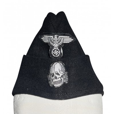Waffen-SS Panzer EM/NCO M40 Side Cap - War Militaria