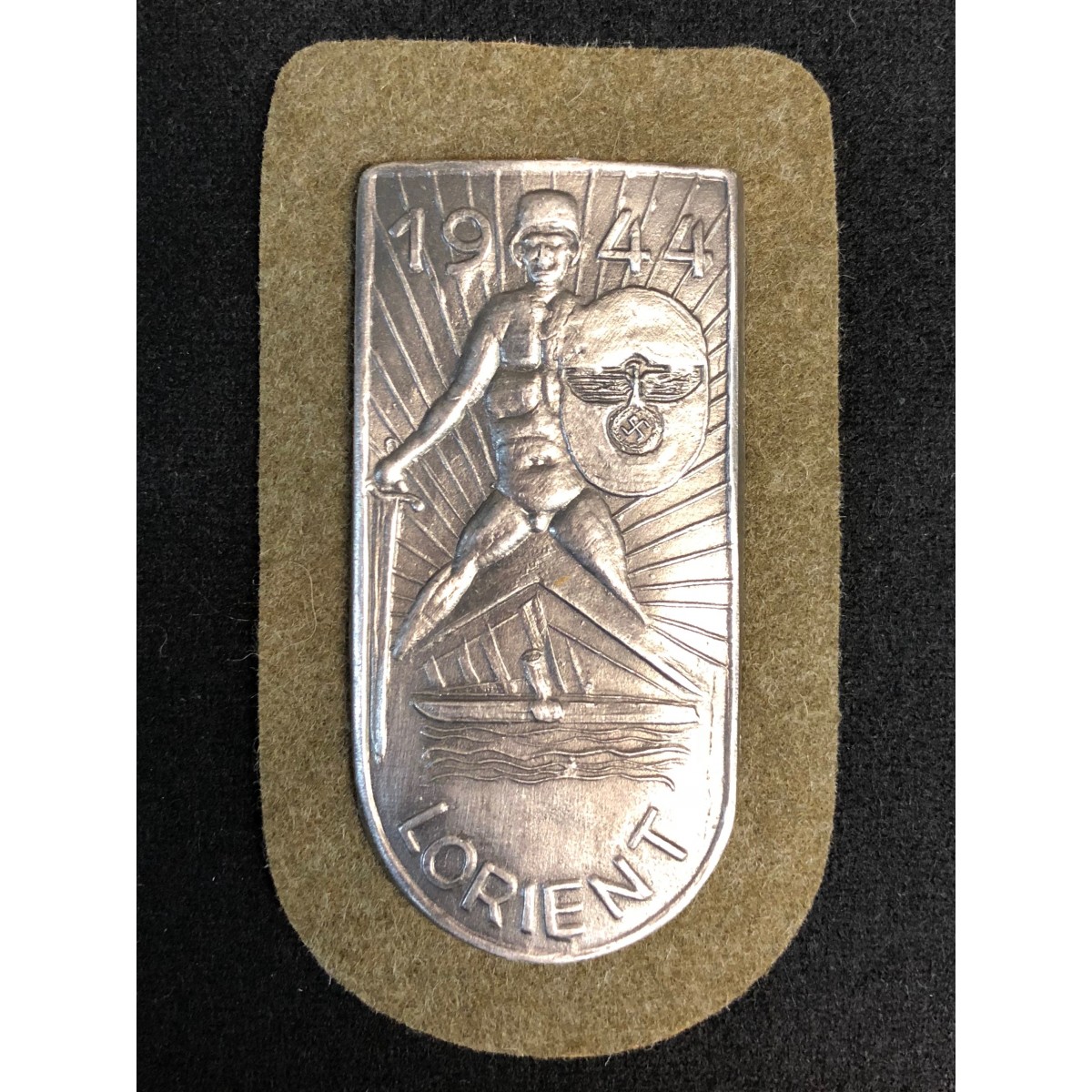 "Lorient 1944" Battle Shield - War Militaria