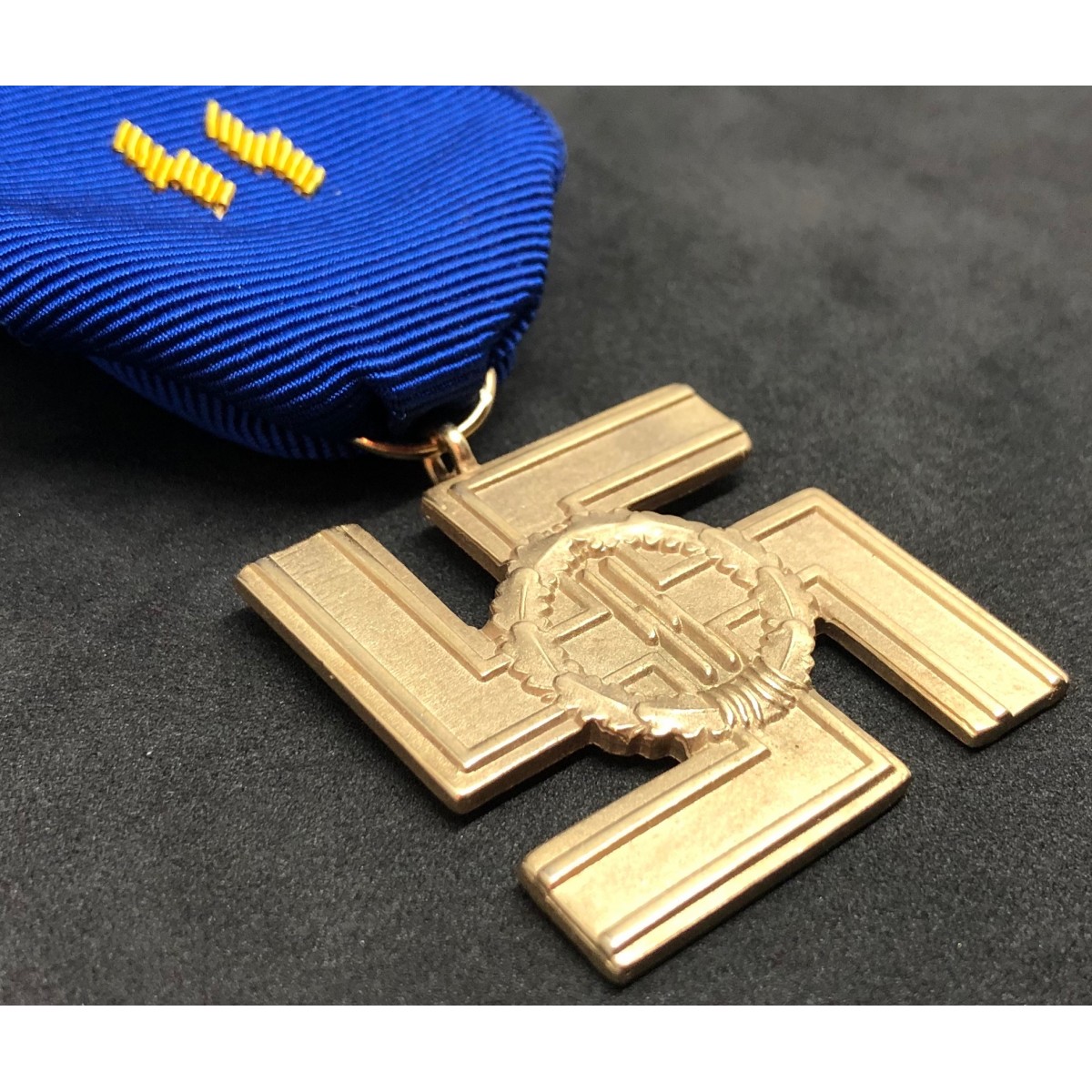 Long Service SS Medal For 25 Years Service - War Militaria